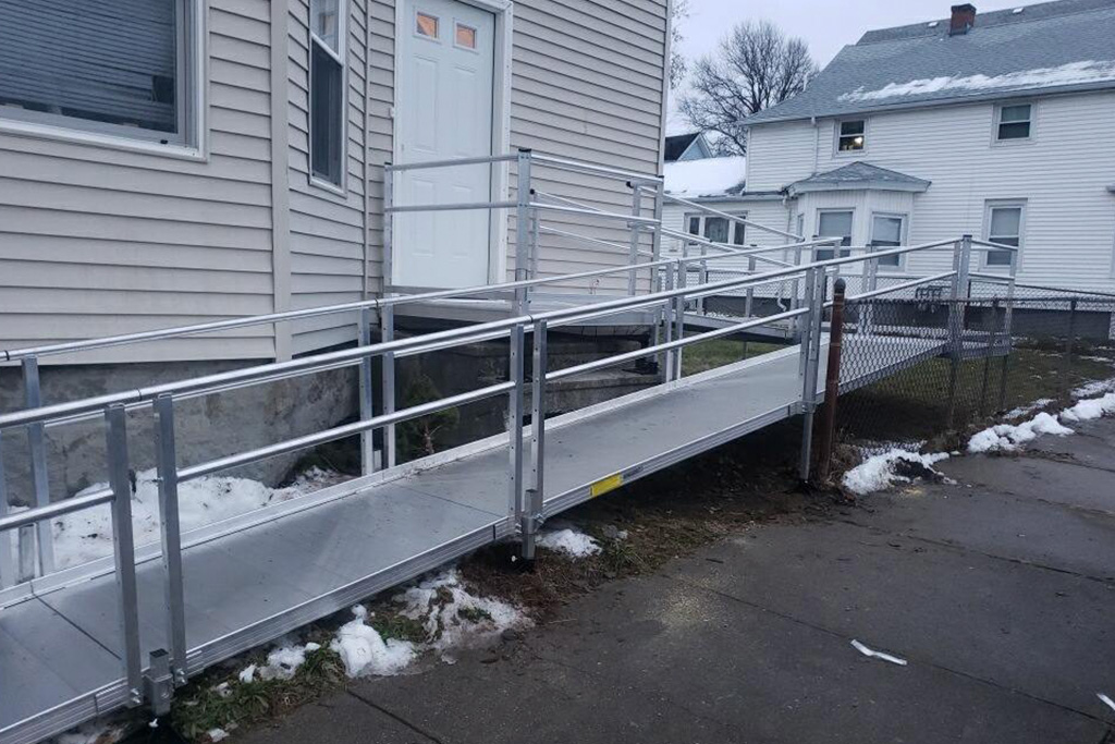 Metal Wheelchair Ramps in Cold and Snowy Climates